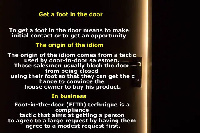 Foot In The Door - My English Pages