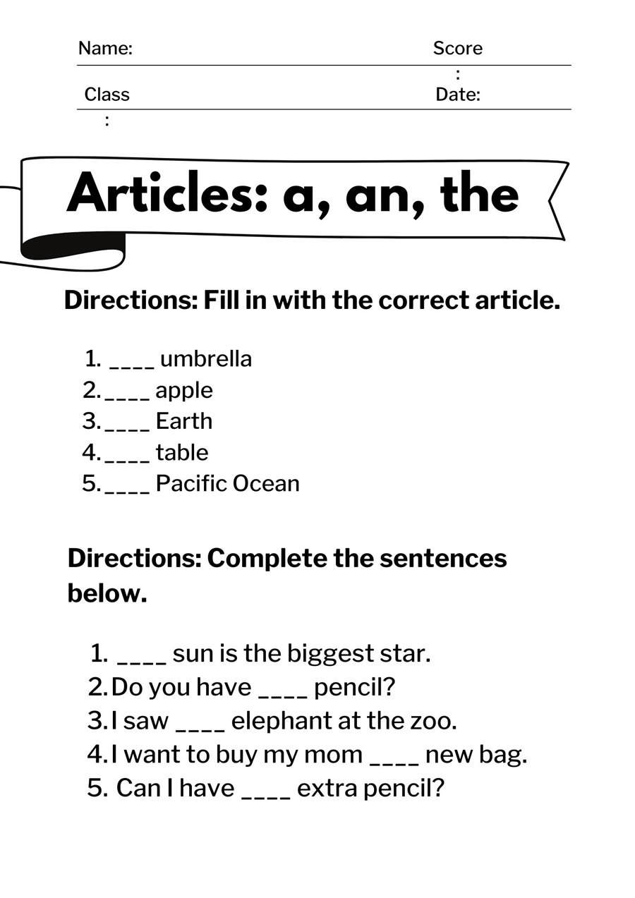 Lesson Plan On Articles For Upper-Intermediate Students: A Step-by-Step ...