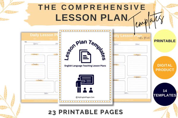 Comprehensive English Lesson Plan Templates With Bonuses - My English Pages