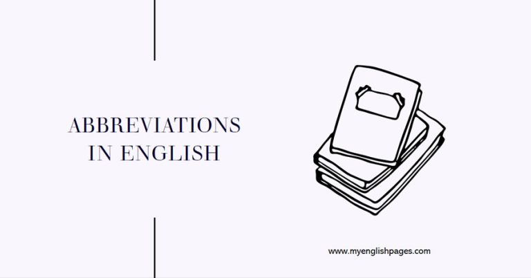 Abbreviations In English Grammar: Definition, Types, And Examples (A ...