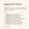 Grammar Lessons: Adjectival Nouns In English (A Comprehensive Guide)