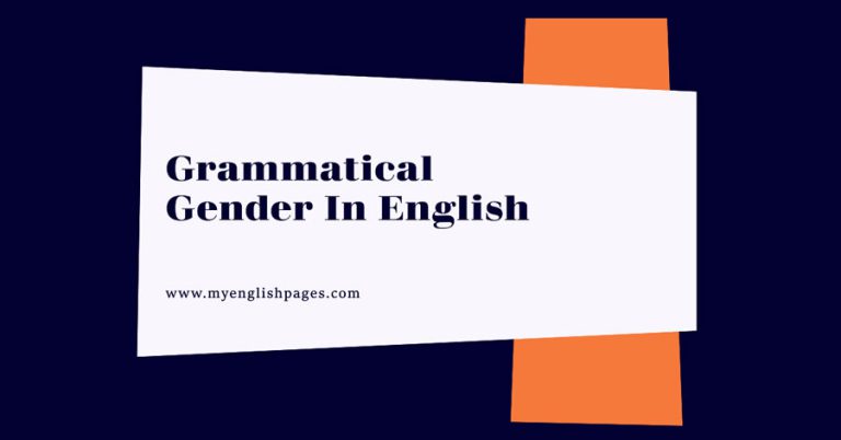 Grammar Lesson: Grammatical Gender - Masculine And Feminine Nouns In ...