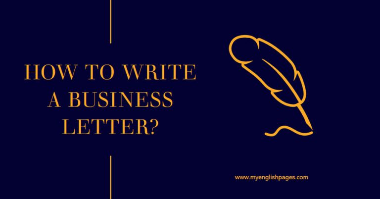 Writing A Business Letter: Definition, Format, And Example