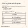 Linking Verbs In English: Definition, Usage, And Examples (A ...