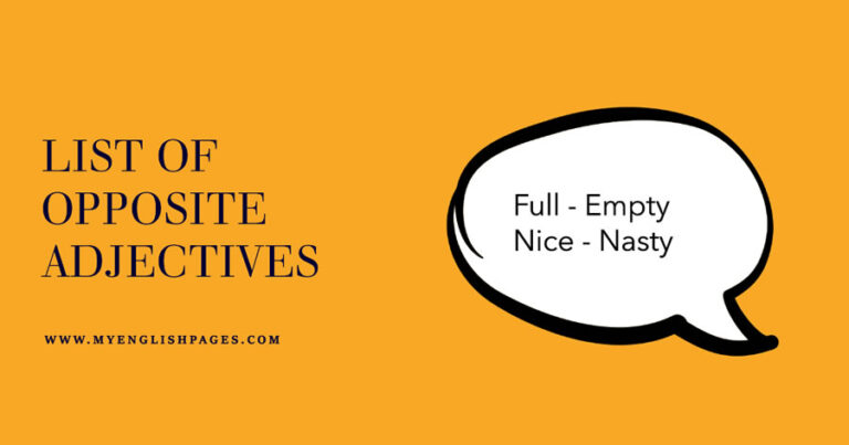 Opposite Adjectives: Exploring English Vocabulary