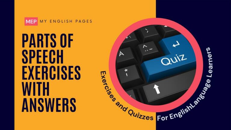 Engaging Parts Of Speech Exercises With Answers: Practice Your Grammar ...