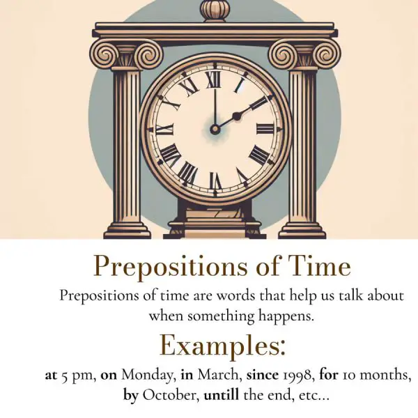 Mastering Prepositions Of Time: Easy Explanations With Examples