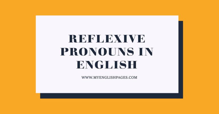English Grammar: Reflexive Pronouns In English (A Comprehensive Guide)