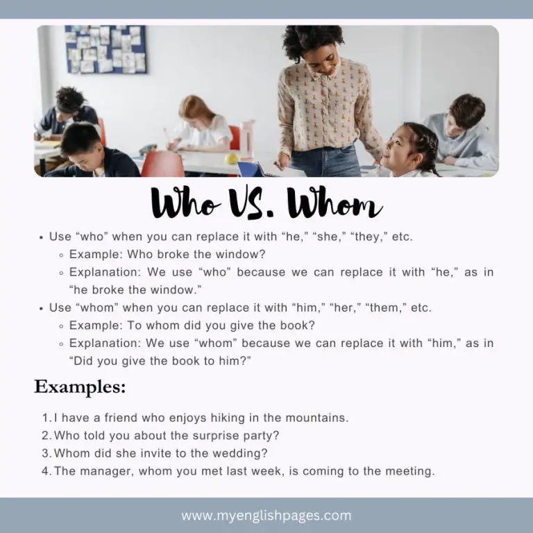 Grammar Lessons: Who And Whom, What Is The Difference? (Complete Guide ...