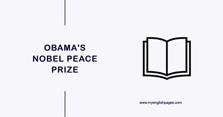 Barack Obama's Nobel Peace Prize - Reading Comprehension