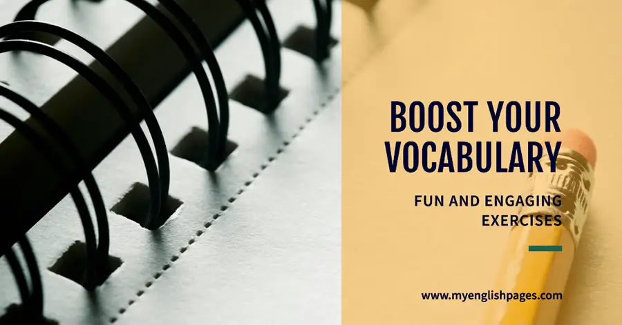 Engaging Vocabulary Exercises And Quizzes For English Language Learners