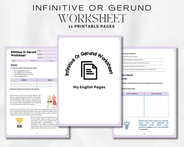 Unlock Proficiency: Infinitive Or Gerund Worksheet For Upper ...