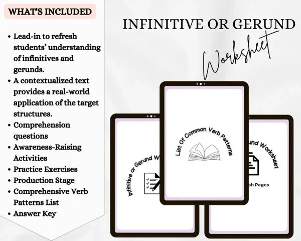 Unlock Proficiency: Infinitive Or Gerund Worksheet For Upper ...