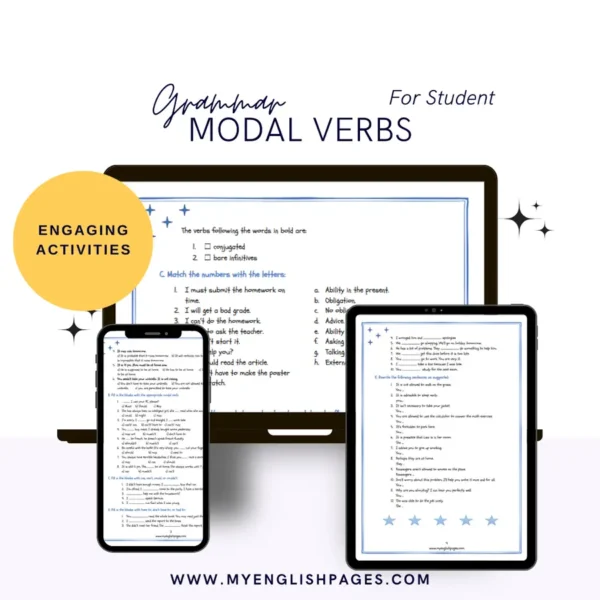 A Comprehensive Downloadable Modal Verbs Worksheet PDF - My English Pages