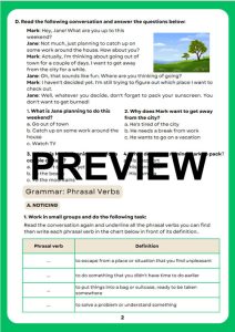Phrasal Verbs Worksheet: Engaging Students To Discover Form And Meaning ...