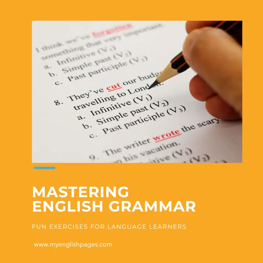 Grammar Exercises And Quizzes For English Language Learners - My ...