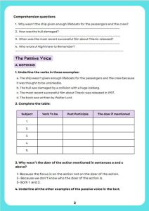 A Comprehensive Passive Voice Worksheet With Answers For ESL Students ...