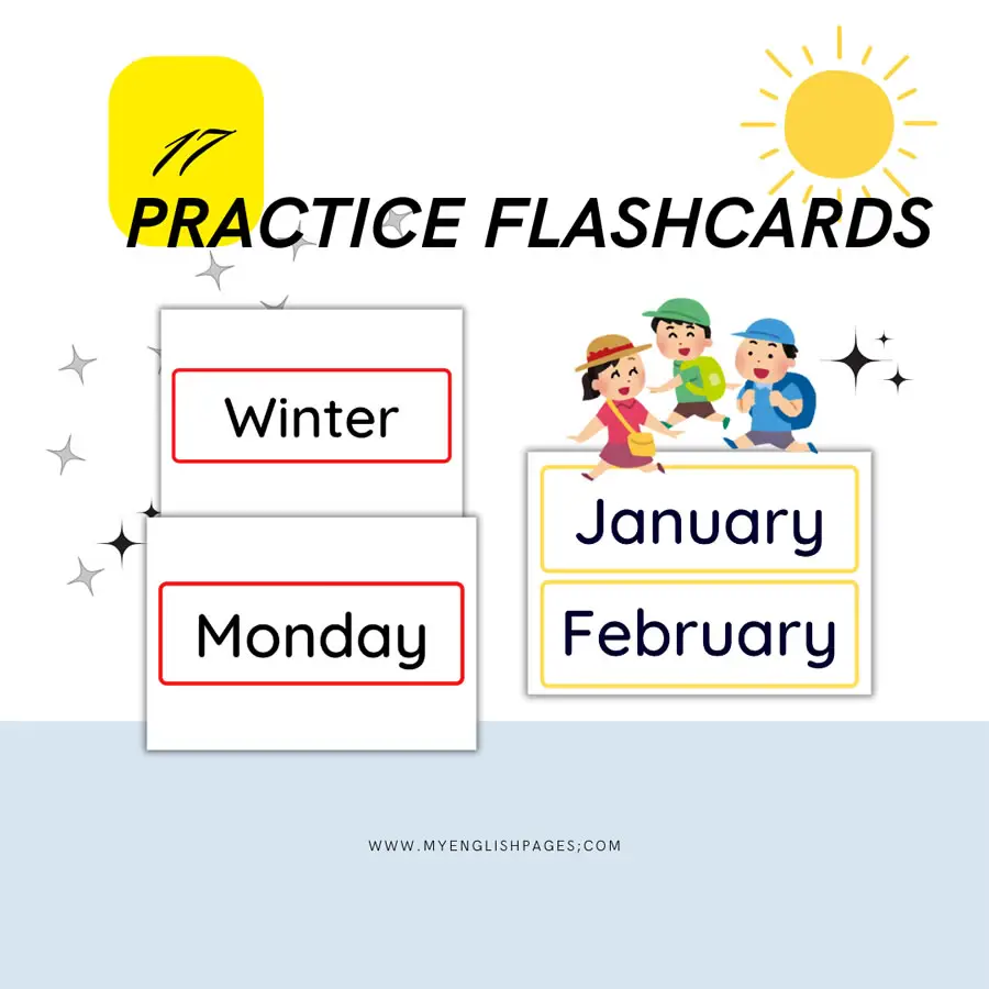 Days Months And Seasons Worksheet - My English Pages