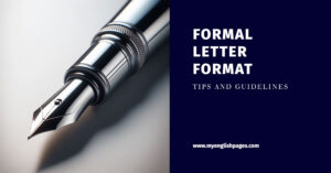 Formal Letter Format: A Comprehensive Guide For English Learners
