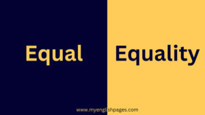 The Difference Between Equal And Equality: A Quick Explanation With ...