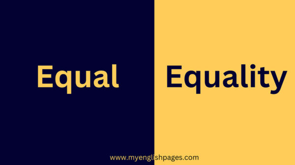 The Difference Between Equal And Equality: A Quick Explanation With ...