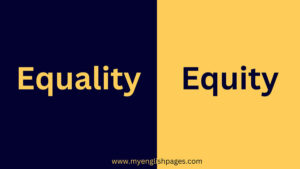 The Difference Between Equity And Equality In English With Examples: A ...