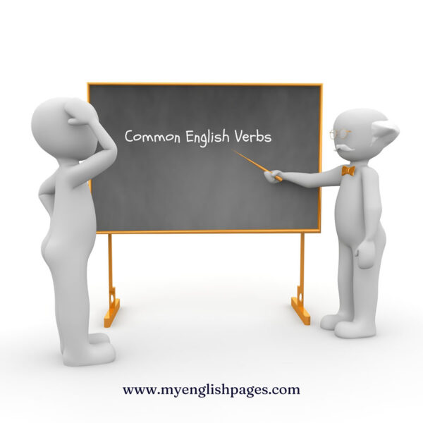100 Common English Verbs List With Conjugation - My English Pages