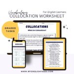 Collocation Worksheet With Answers - PDF Download For ESL/EFL Learners ...