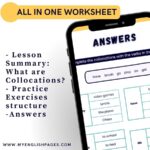 Collocation Worksheet With Answers - PDF Download For ESL/EFL Learners ...