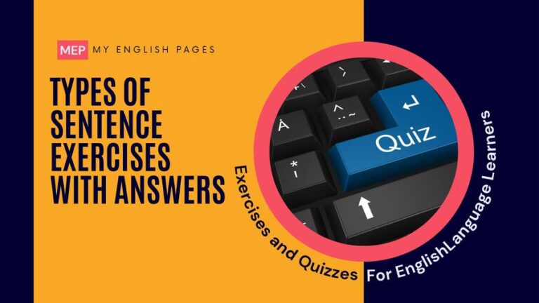 Types Of Sentence Exercises With Answers: Practice Your English Grammar ...