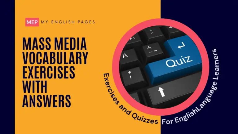 Mass Media Vocabulary Exercises With Answers: Practice & Learn!